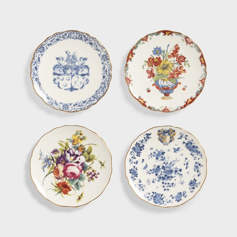 Multicoloured Delft Mini Plate Set – The Art Collectible